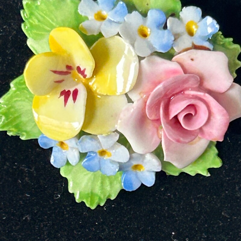 Porcelain Flower Pin - Etsy