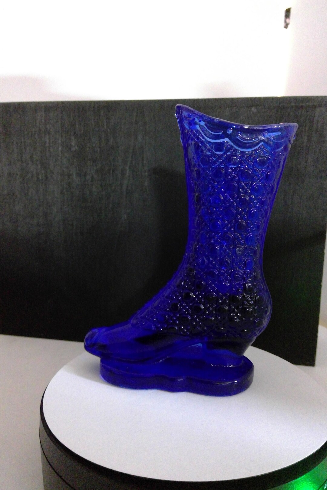 Vintage Posey Banquet Cobalt Blue Boot - Etsy