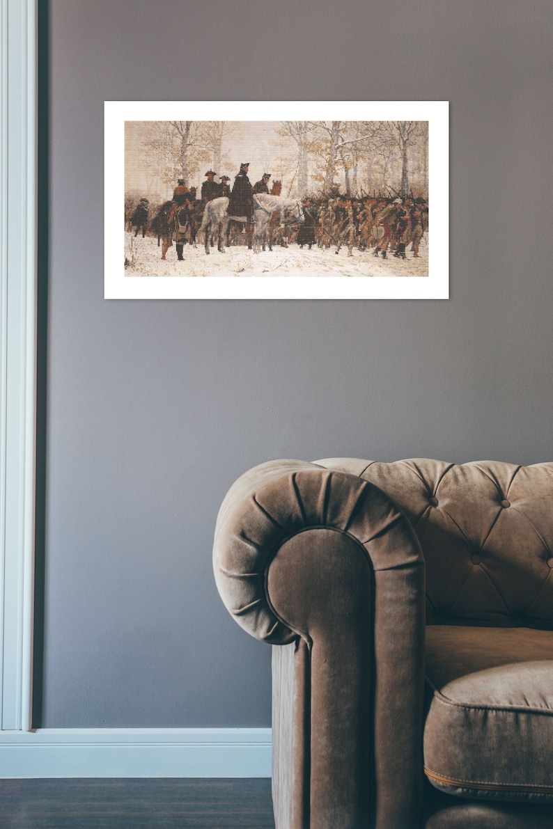The March to Valley Forge by William Trego Cross Stitch - Etsy