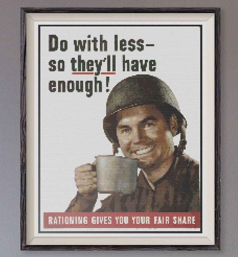 Soldier Propaganda Poster, Cross Stitch Pattern, Famous, Nostalgia ...