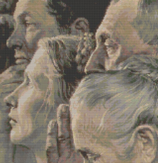 Four Freedoms by Norman Rockwell 4 Pack, Cross Stitch Pattern, Famous ...