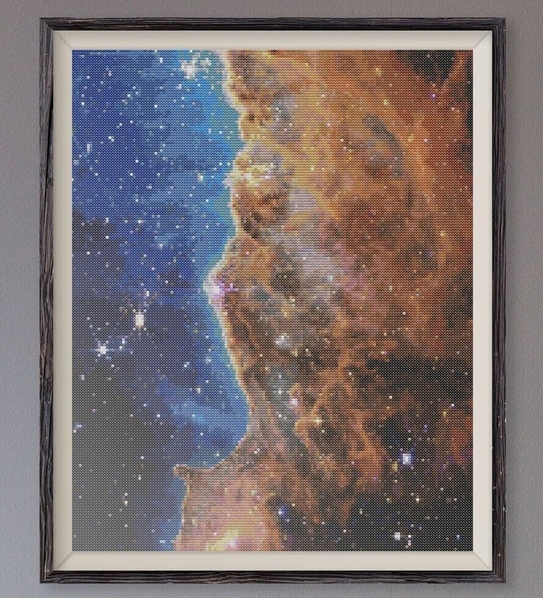 Carina Nebula From the James Webb Space Telescope, Cross Stitch Pattern ...