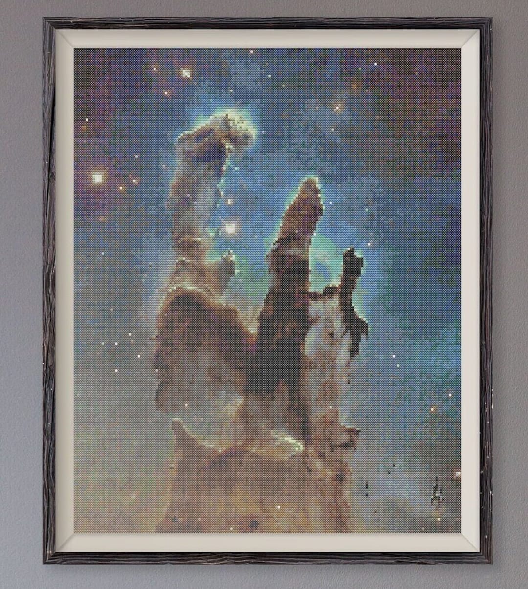Pillars of Creation, Cross Stitch Pattern, Famous Photograph, Outer Space - Etsy UK