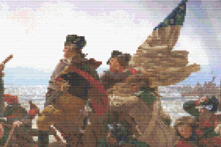 Washington Crossing the Delaware by Emanuel Leutze, Cross Stitch ...