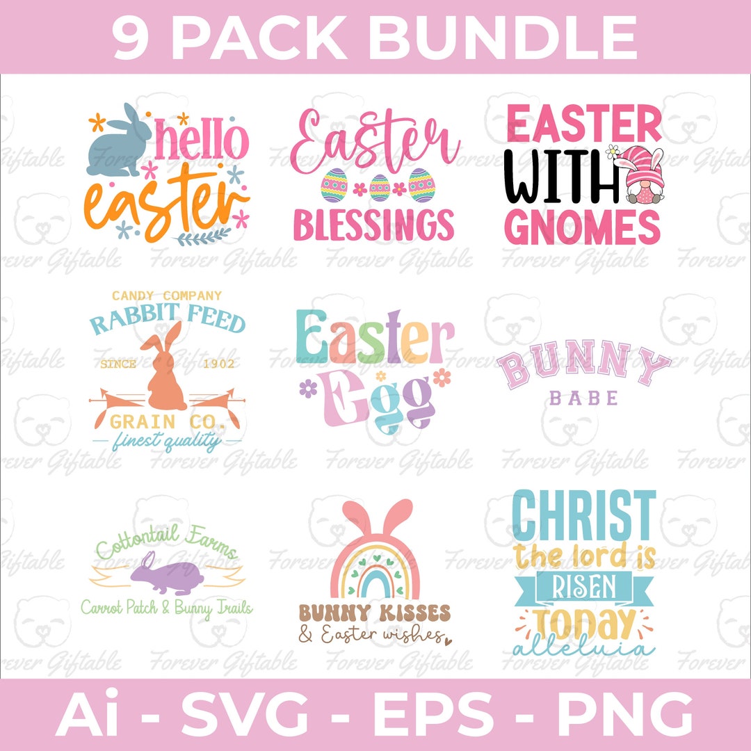 Christian Easter Vol. 11 SVG Bundle, Easter SVG, Christian Svg, Bunny ...