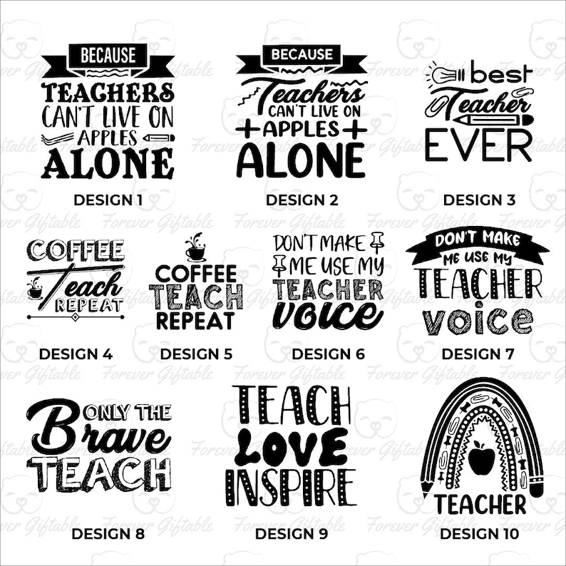 Teacher SVG Bundle, Teacher SVG, School SVG, Teach Svg, Back to School ...