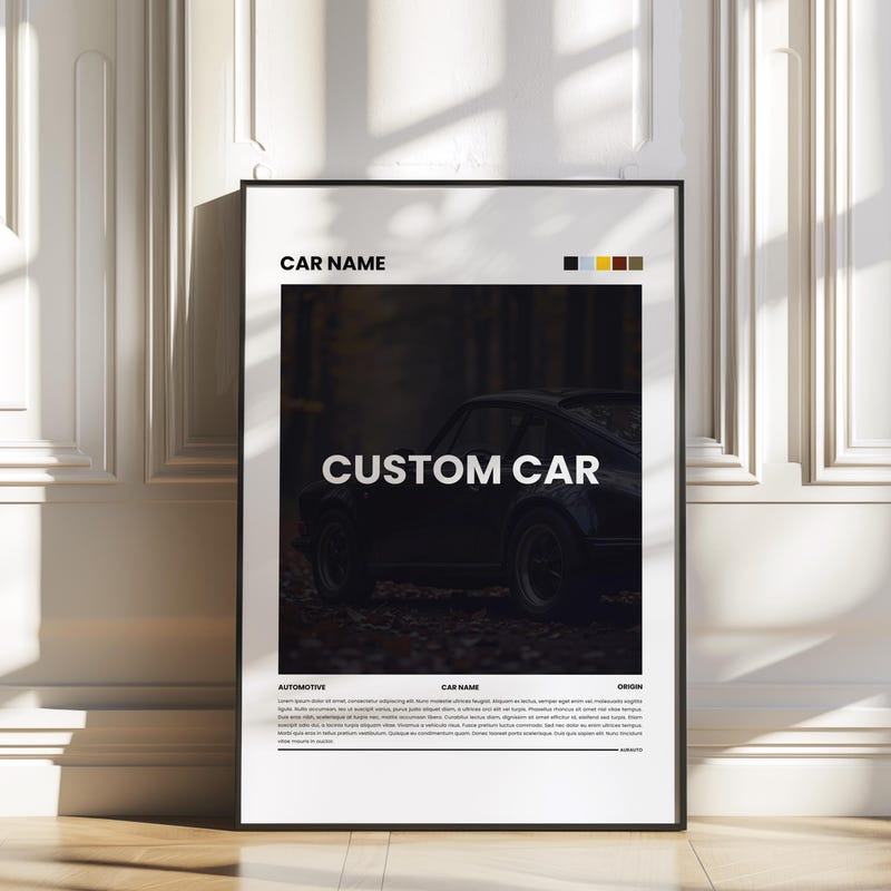 Custom Car Specs Poster - Etsy Canada