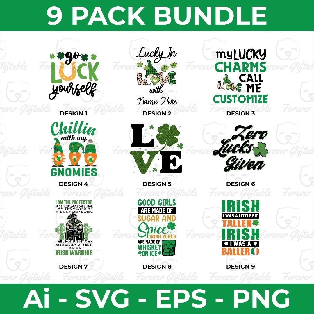 St. Patrick's Day Vol. 2 Design Bundle SVG, St Patrick's Day Quotes ...