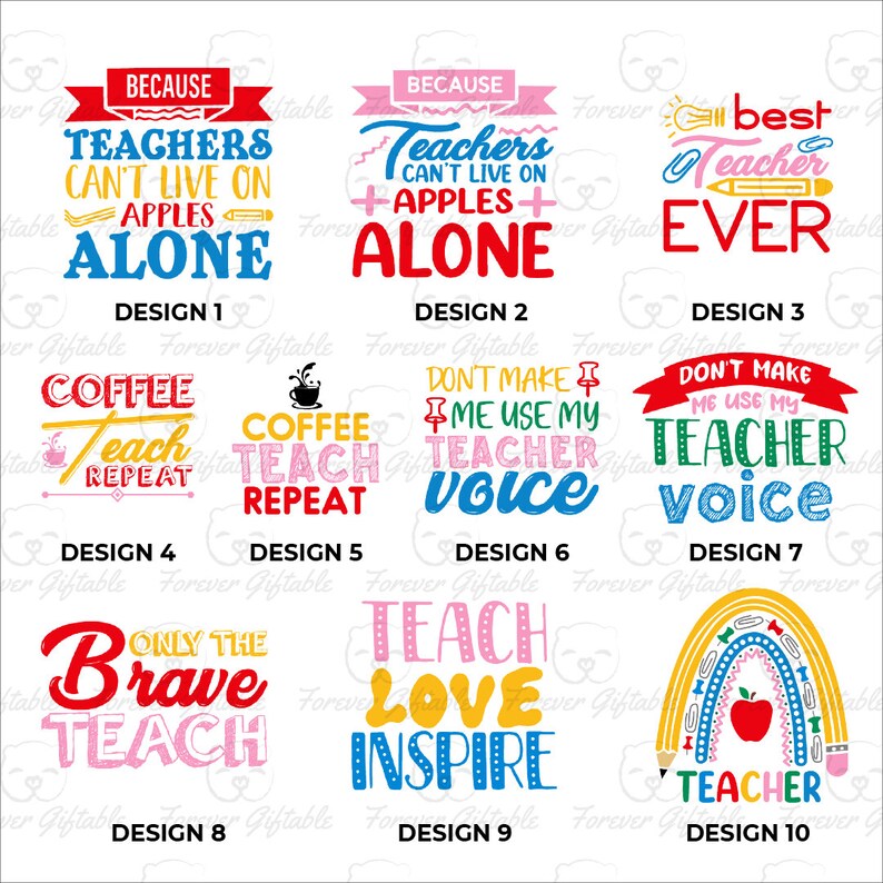 Teacher SVG Bundle, Teacher SVG, School SVG, Teach Svg, Back to School ...