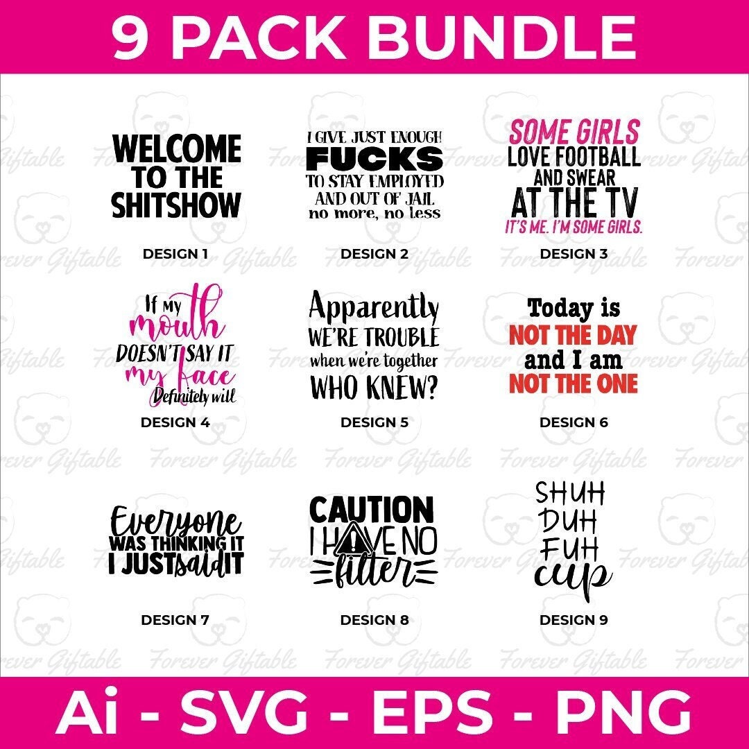 Sarcastic Funny Memes Design Bundle, Funny SVG, Joking Svg, Sassy Svg ...