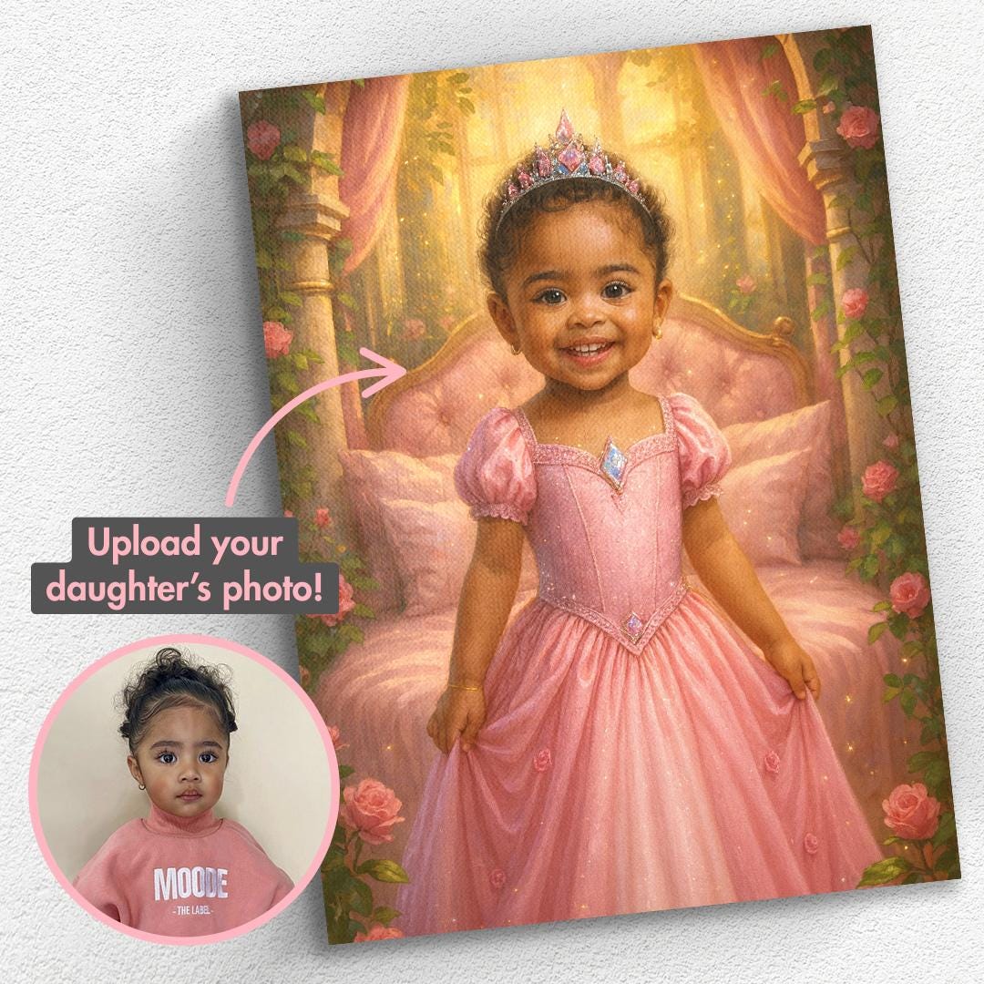The Sleeping Beauty Enchanted Slumber - Personalized Canvas - Etsy