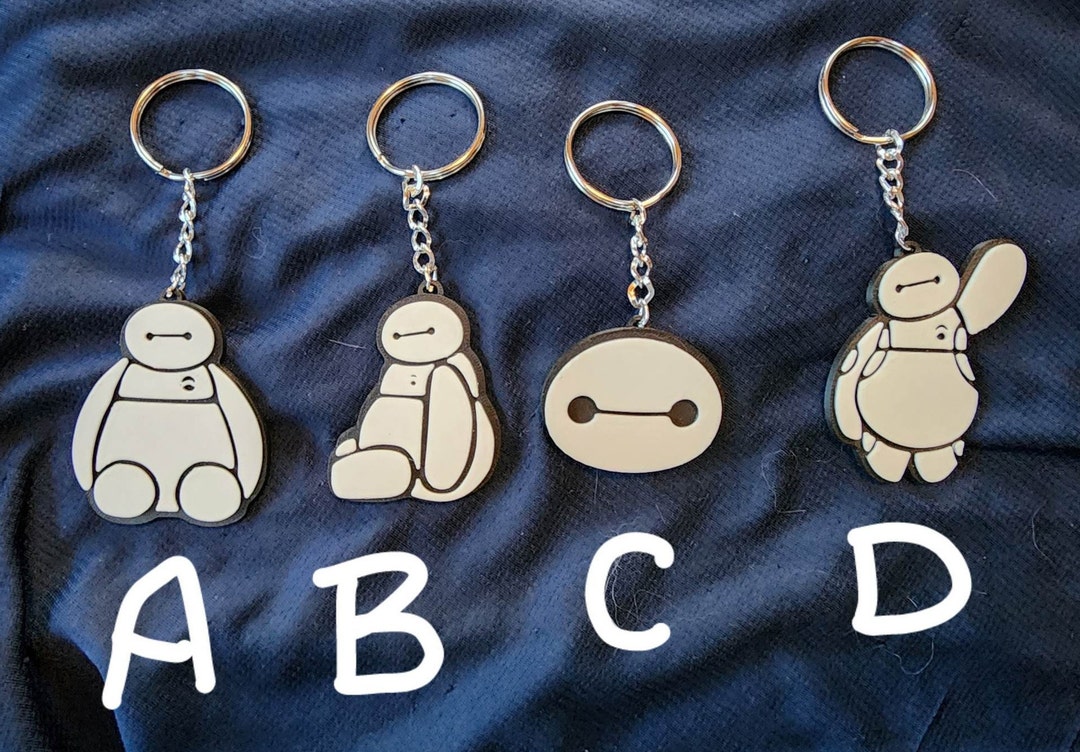 Baymax Keychain 3D Print - Etsy