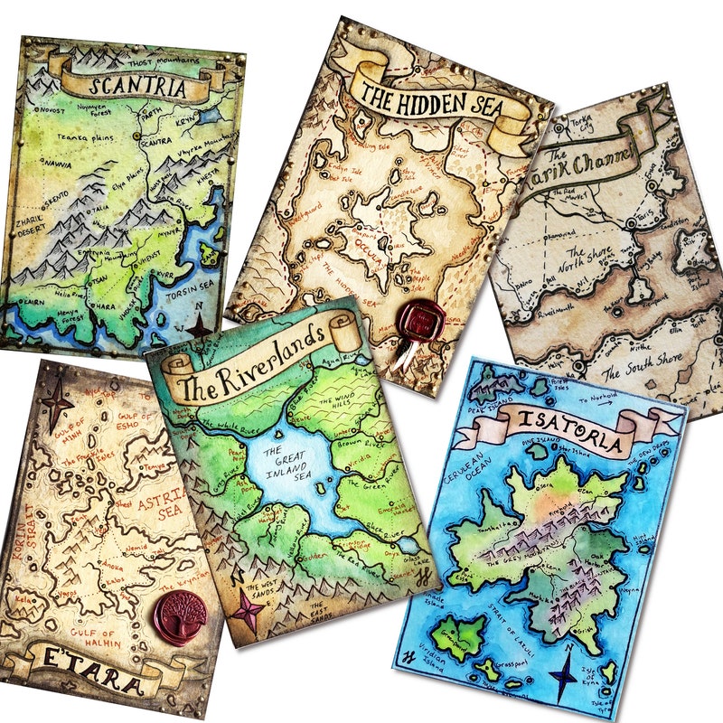 Fantasy Maps - Etsy