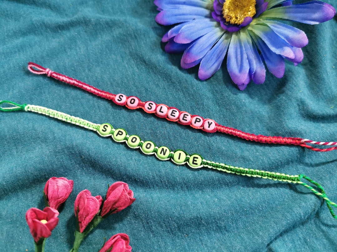 Chronic Illness Themed Handmade Braided Macrame Friendship Bracelets ...