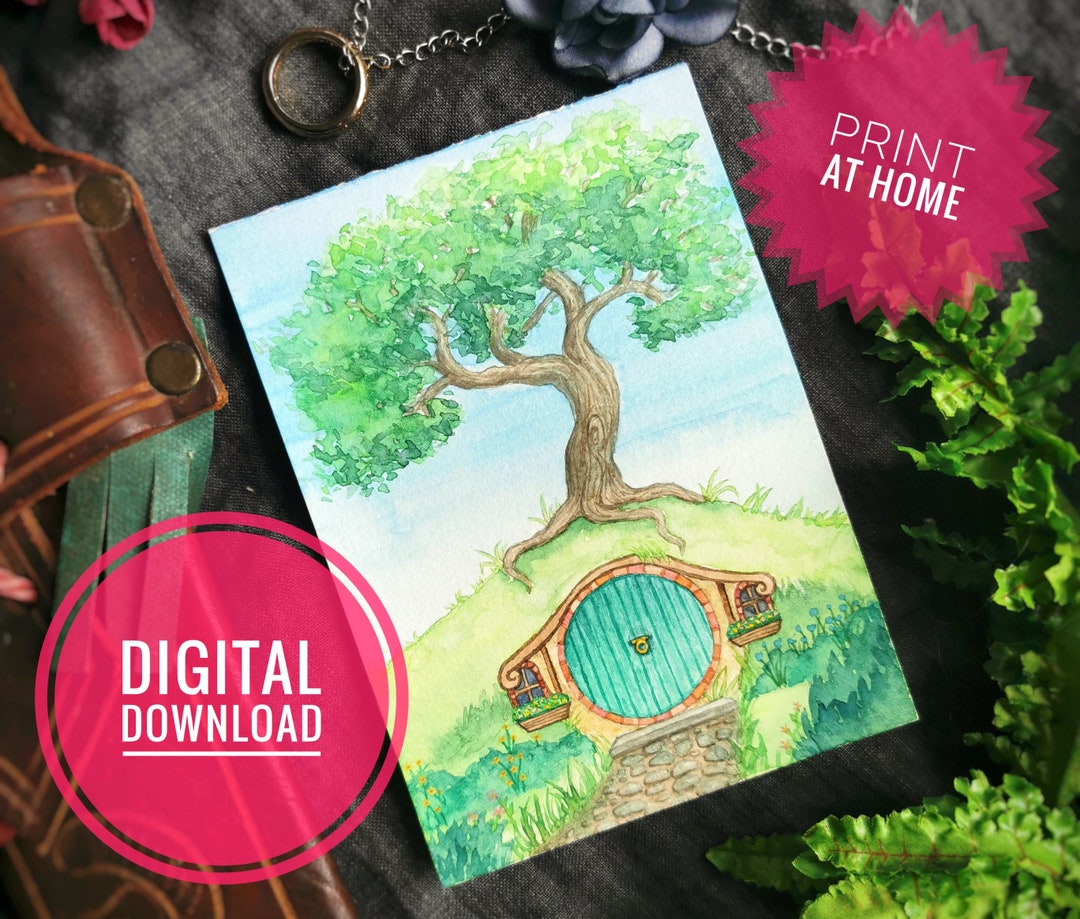 Printable Hobbit Party Card Instant Digital Download File LOTR ...