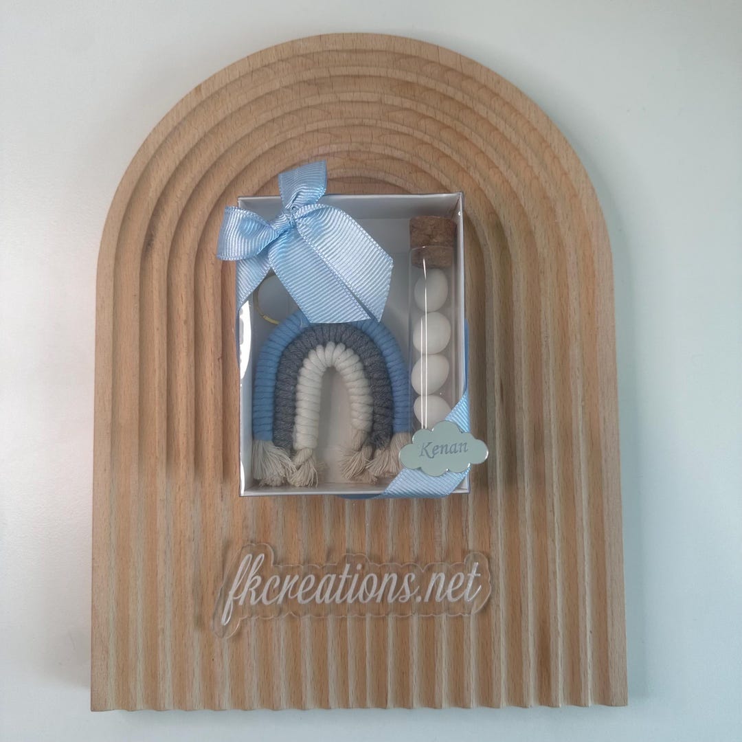 Macrame Key Ring Box and Vial of Sweets - Etsy