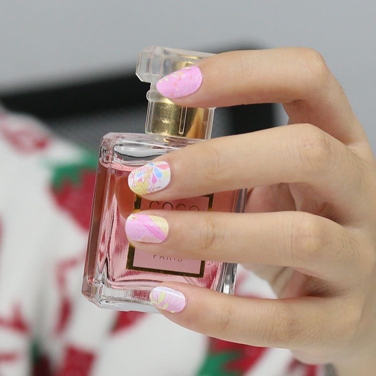 Fruity Pink Nail Wraps, Nail Strips, Nail Stickers, Nail Art, Nail ...