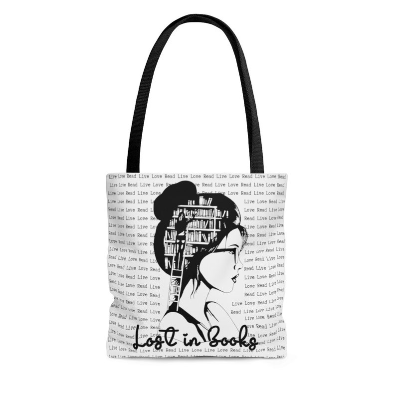 Lost in Books Tote Bag Book Lover Bag Book Lover Gifts - Etsy