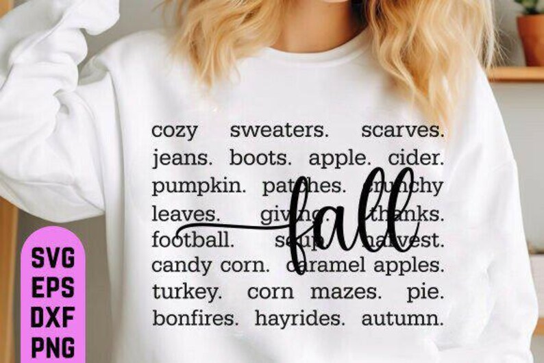 Fall Words SVG PNG Bundle | Autumn Quote Sublimation & Cutting Designs ...