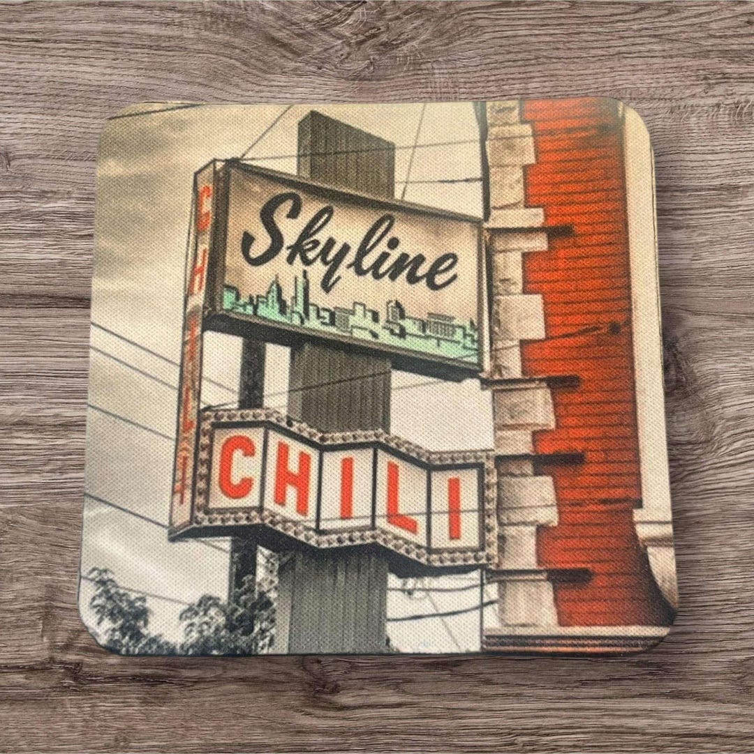 Skyline Chili Neoprene Coaster Set | Cincinnati Souvenir - Etsy