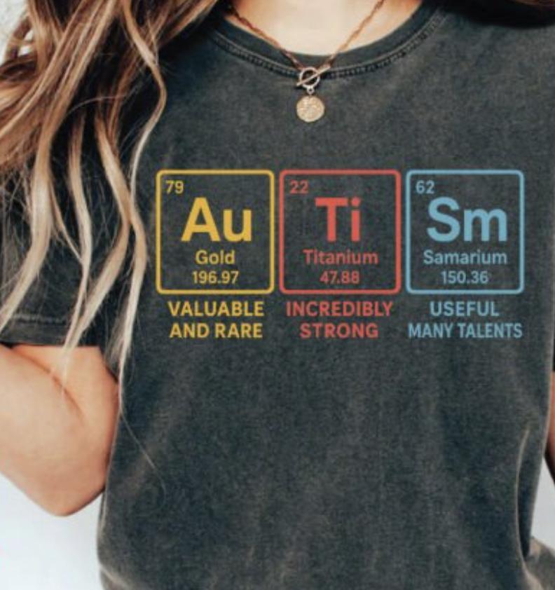 Autism Periodic Table PNG • Science Teacher Sublimation Design ...