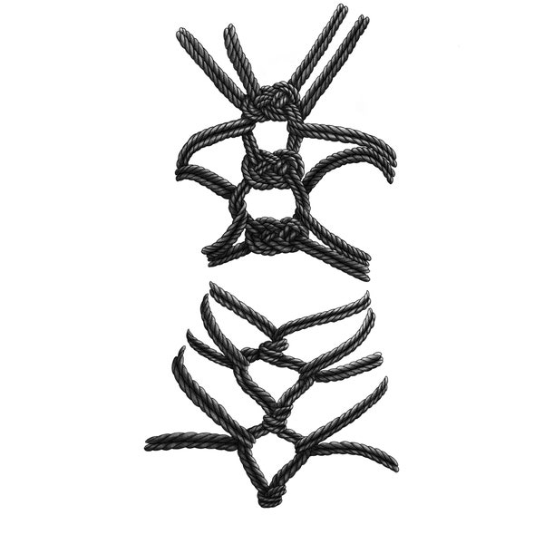 Nude Shibari Art - Etsy