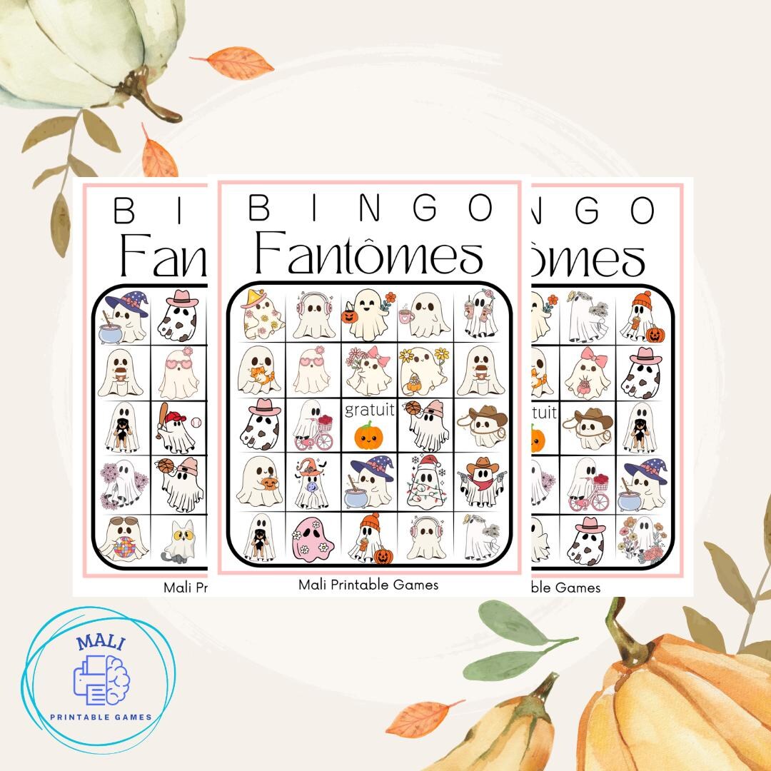 Halloween Ghost Bingo - Etsy