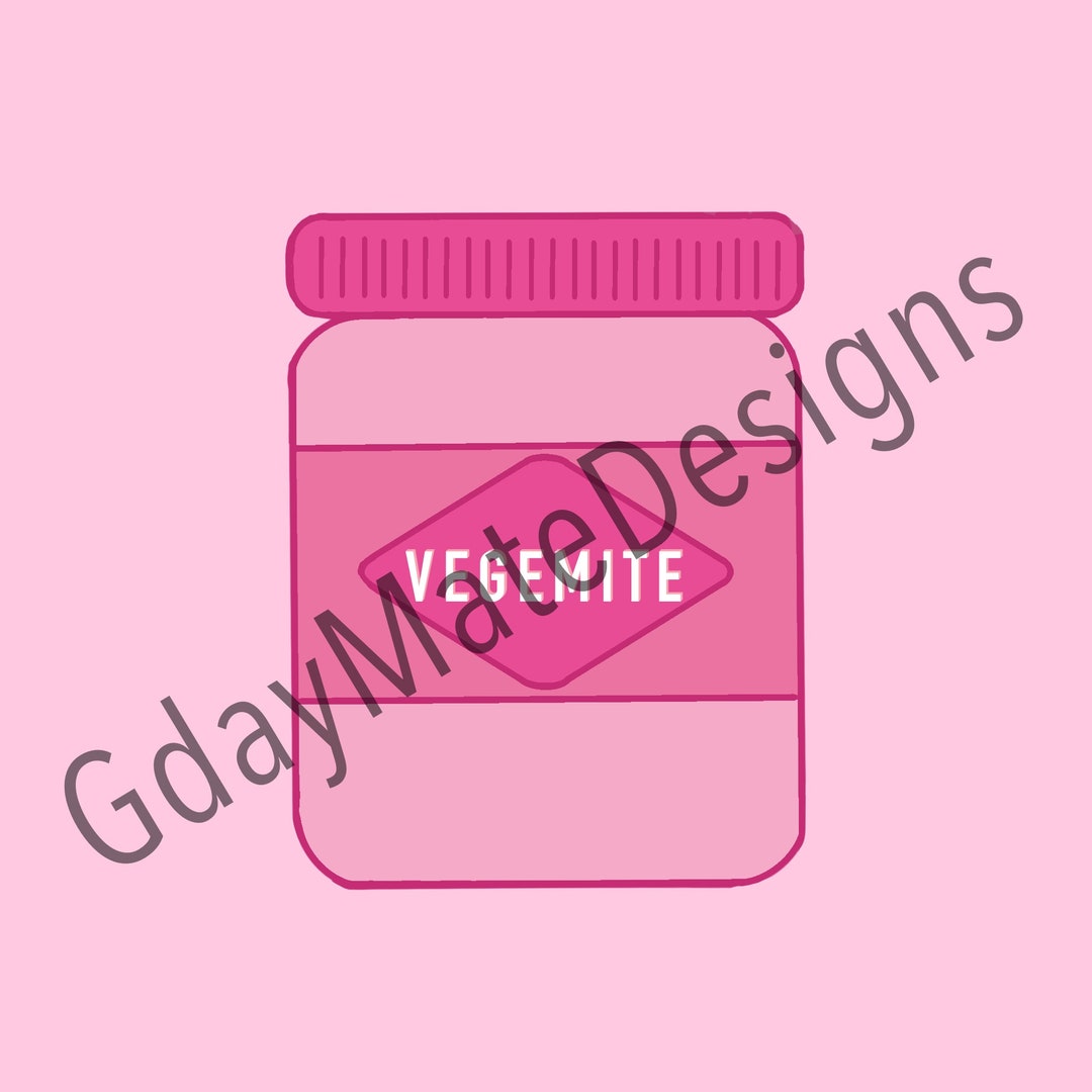 Monochromatic Pink Vegemite Jar Vegemite Wall Art Aussie Artwork - Etsy ...