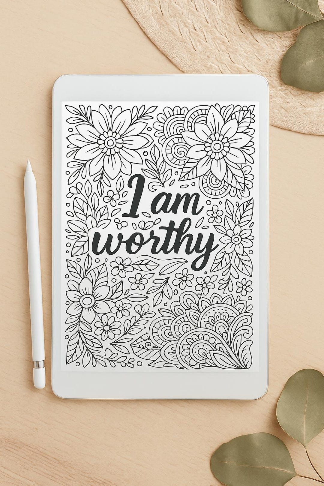 Positive Affirmation Coloring Book - Etsy