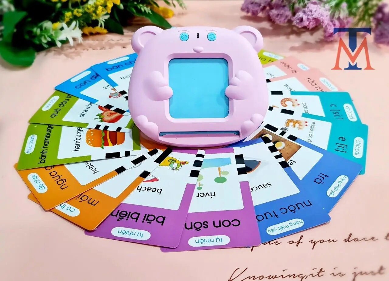 Blue Educational Flashcard Reader and Bilingual Vietnamese-english ...
