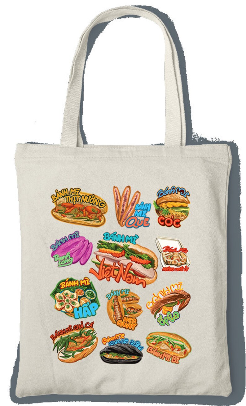 Vietnamese Bread Canvas Baghigh-quality Cotton Canvas Tote Bag - Etsy