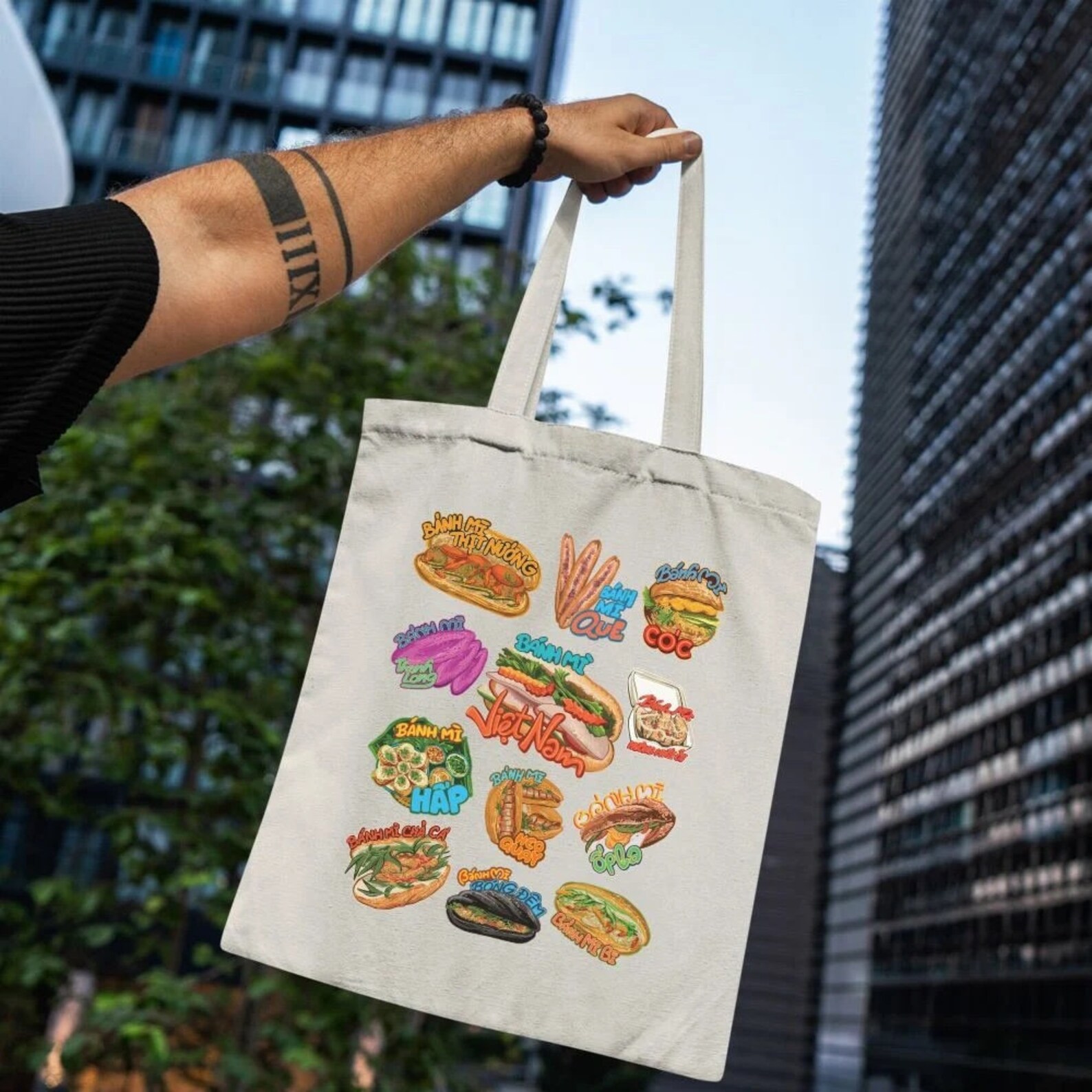 Vietnamese Bread Canvas Baghigh-quality Cotton Canvas Tote Bag - Etsy