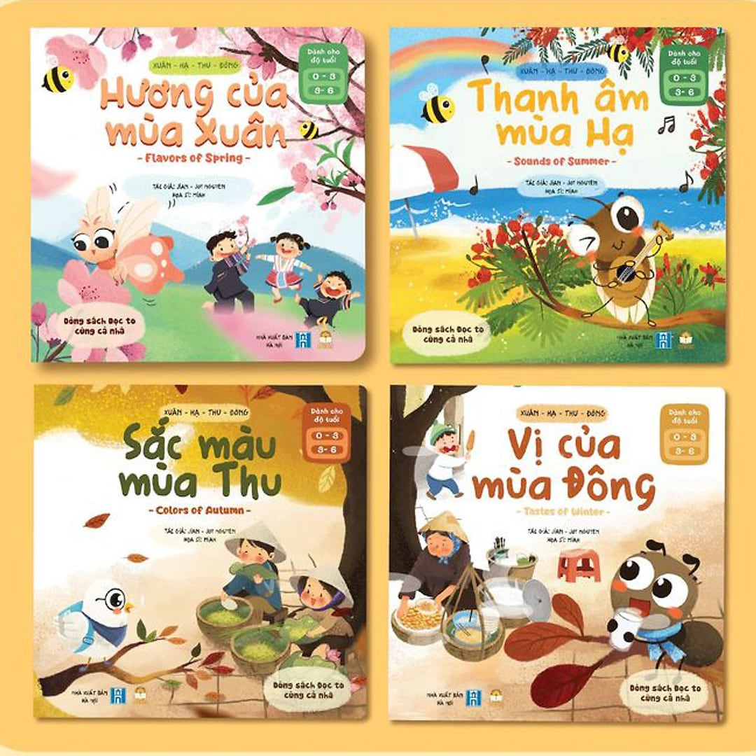 Bilingual Vietnamese-english Books About Four Seasons Combo - Etsy