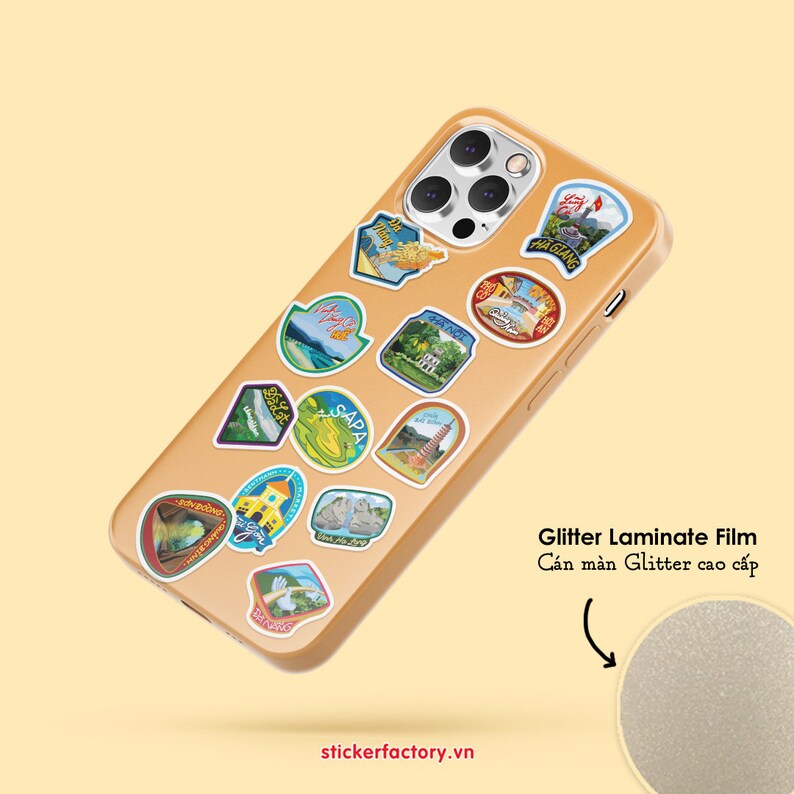 Vietnamese Stickersa6 Stickers Pad Vietnamese Tourist Places bullet ...