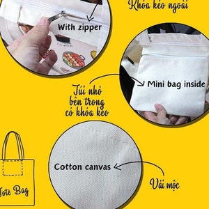 Vietnamese Bread Canvas Bag|high-quality Cotton| Canvas Tote Bag - Etsy