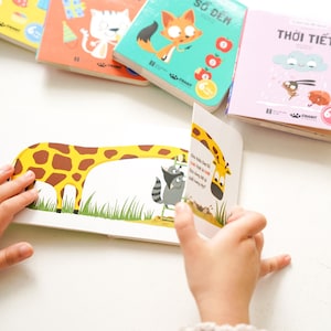 Vietnamese Flip-flap Children's Books: Interactive Learning Set - Etsy