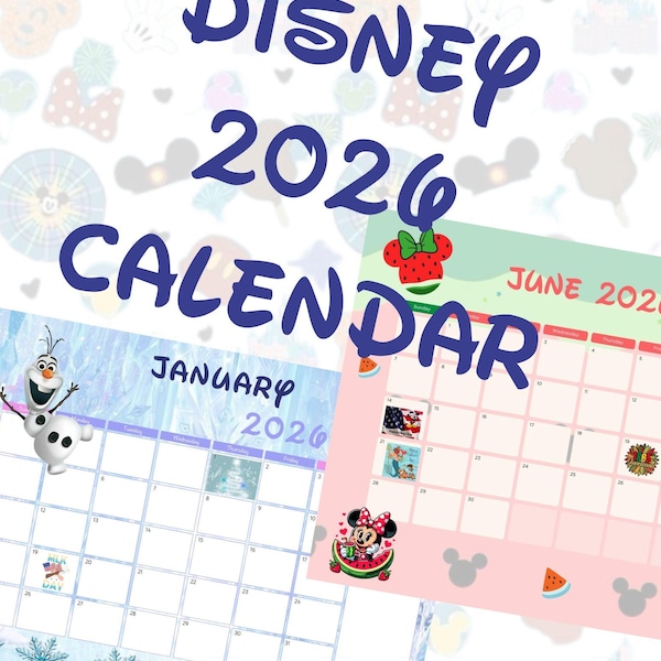 2026 Mouse Calendars - Etsy