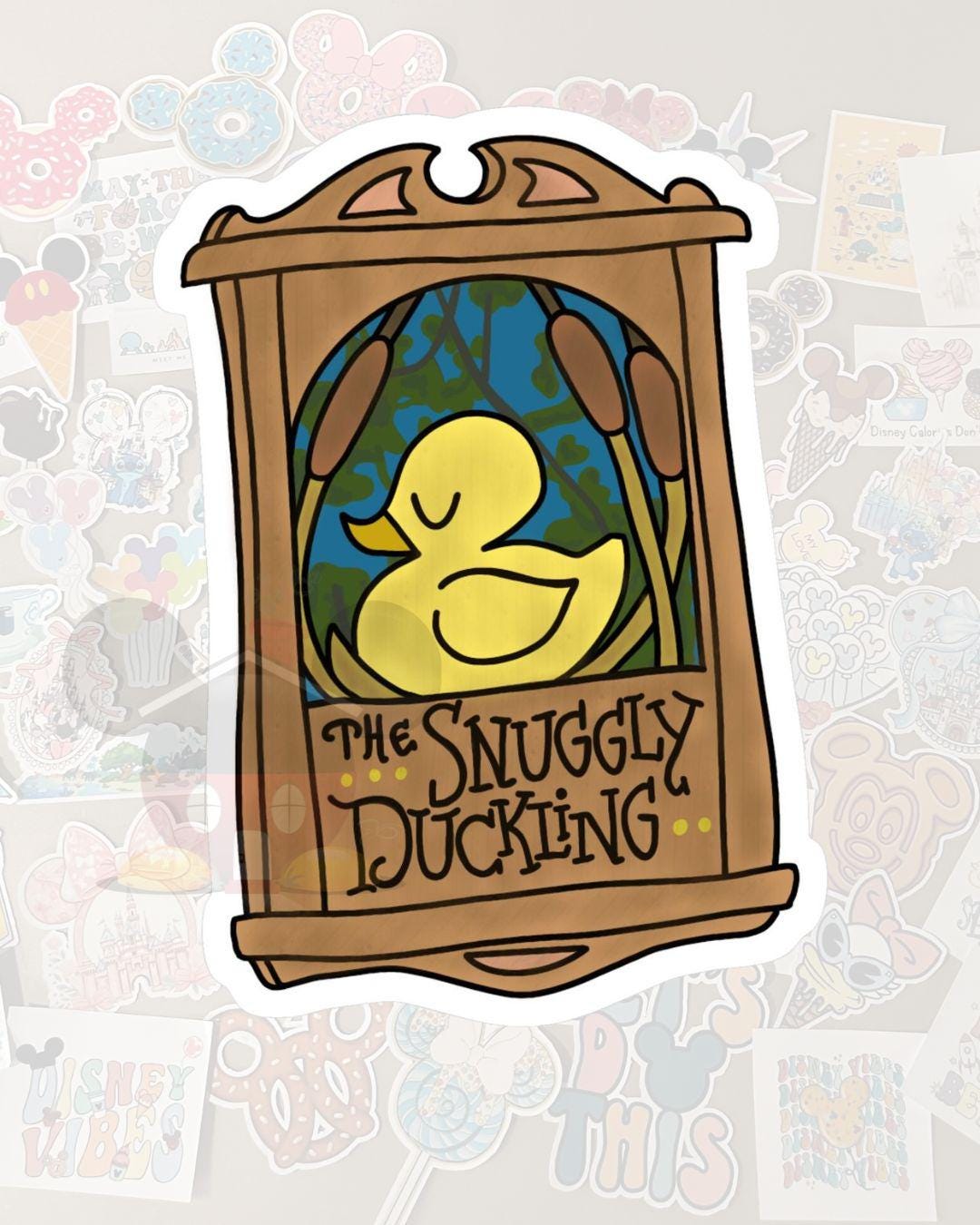 Disney's Tangled Snuggly Duckling Tavern Sign Sticker-gloss Vinyl ...