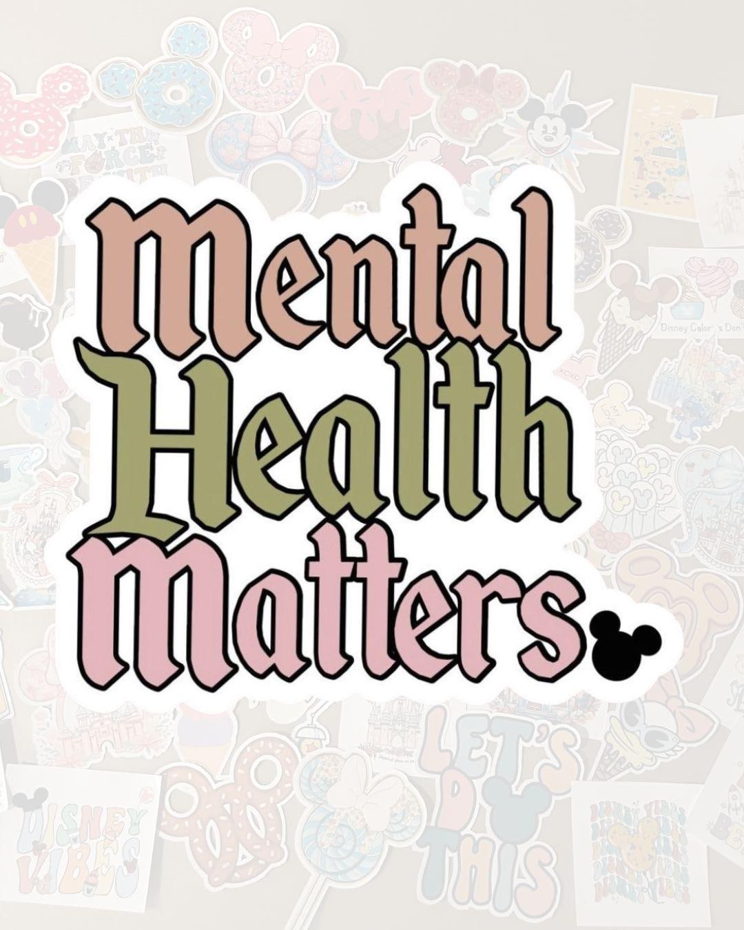 Disney Mental Health Matters Sticker- Pixie Dust Loot-trip Gifts-gloss ...