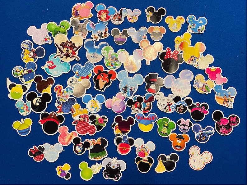 Disney Mickey Heads Sticker Set- Mickey, Minnie, Princess, Lion King ...