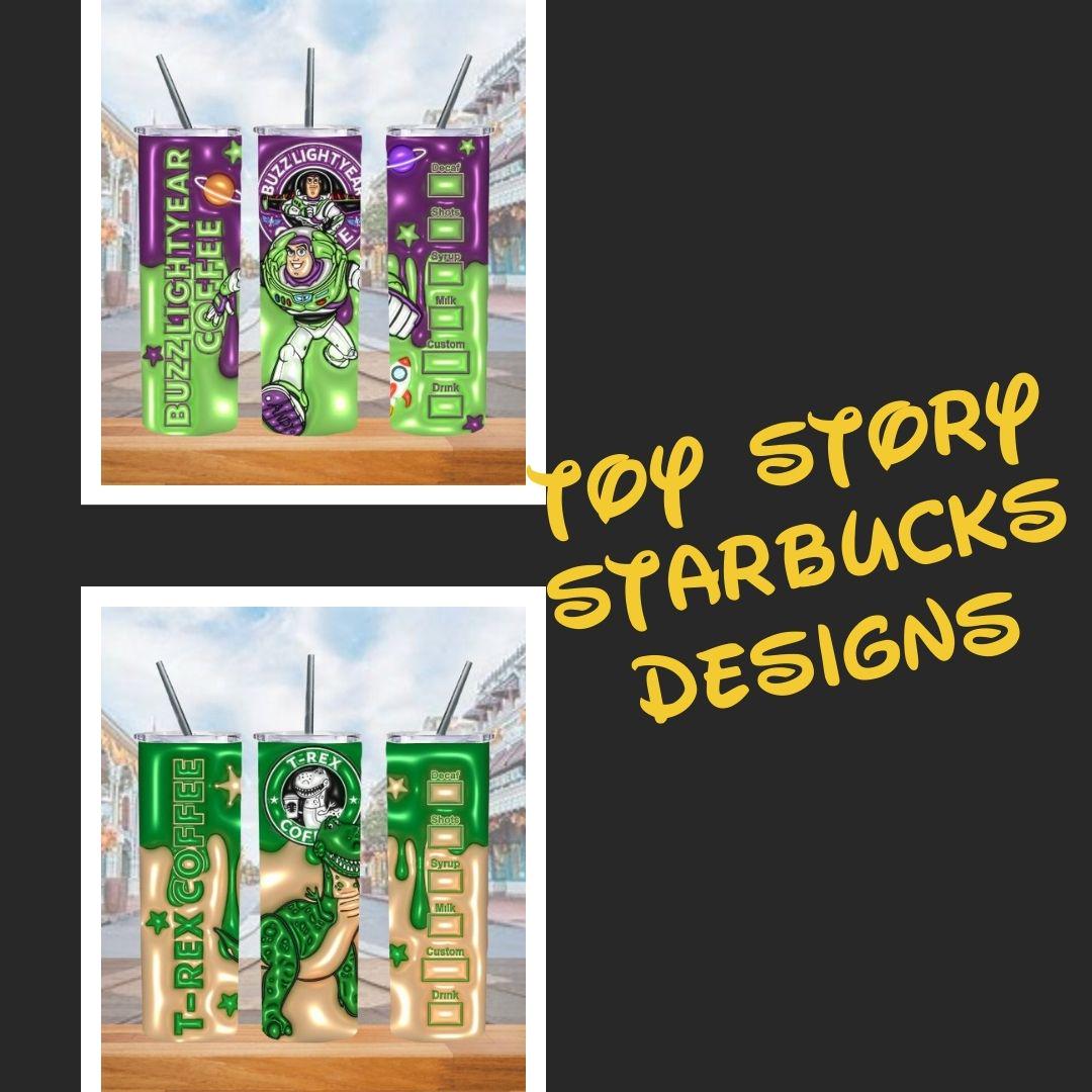 Toy Story Starbucks Coffee 3d Inflated Puffy 20oz Tumbler- Sublimated ...