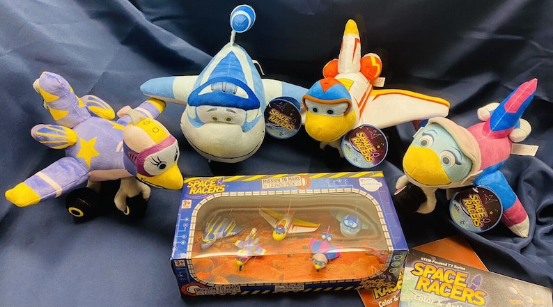 Big Set Space Racers Starling Cadet Toys Airplane of 4 Soft ,2 ...