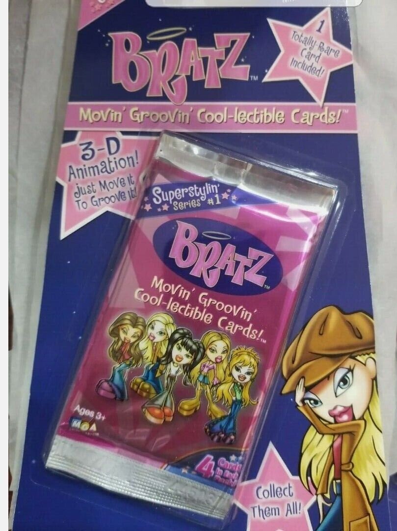 Bratz Girlz Sasha Doll Fashion Pack First Date dark Skin One Card Bratz ...