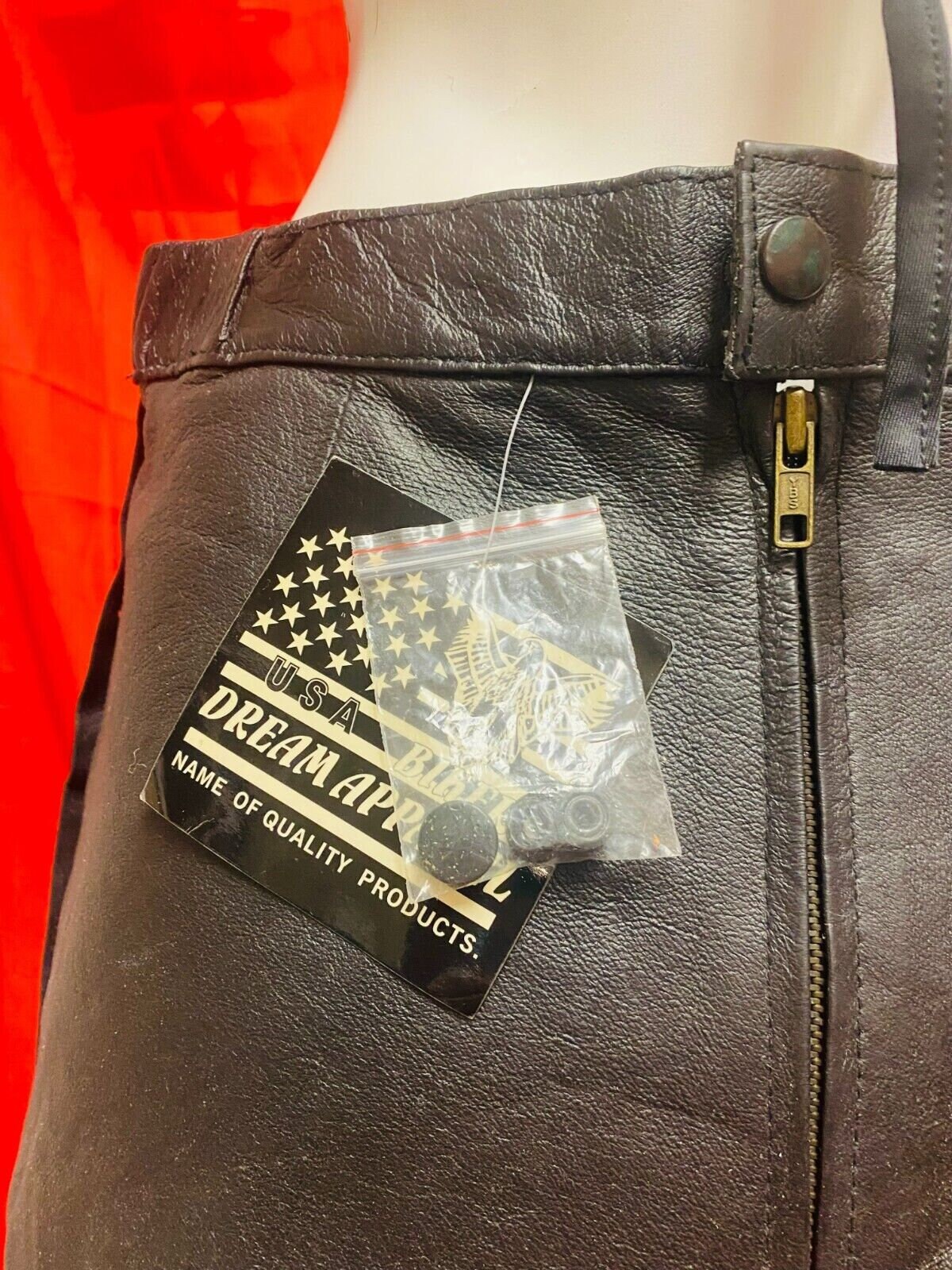 Vintage Women Black Leather Divider Skirt Biker Shorts in Different ...