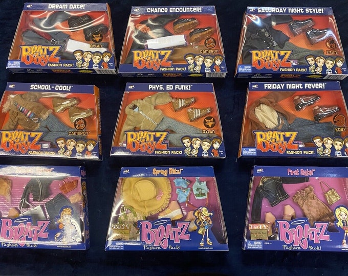 9 Pack Collection 3 BRATZ GIRLS DOLL Pack and 6 Boys Clothes Shoes - Etsy