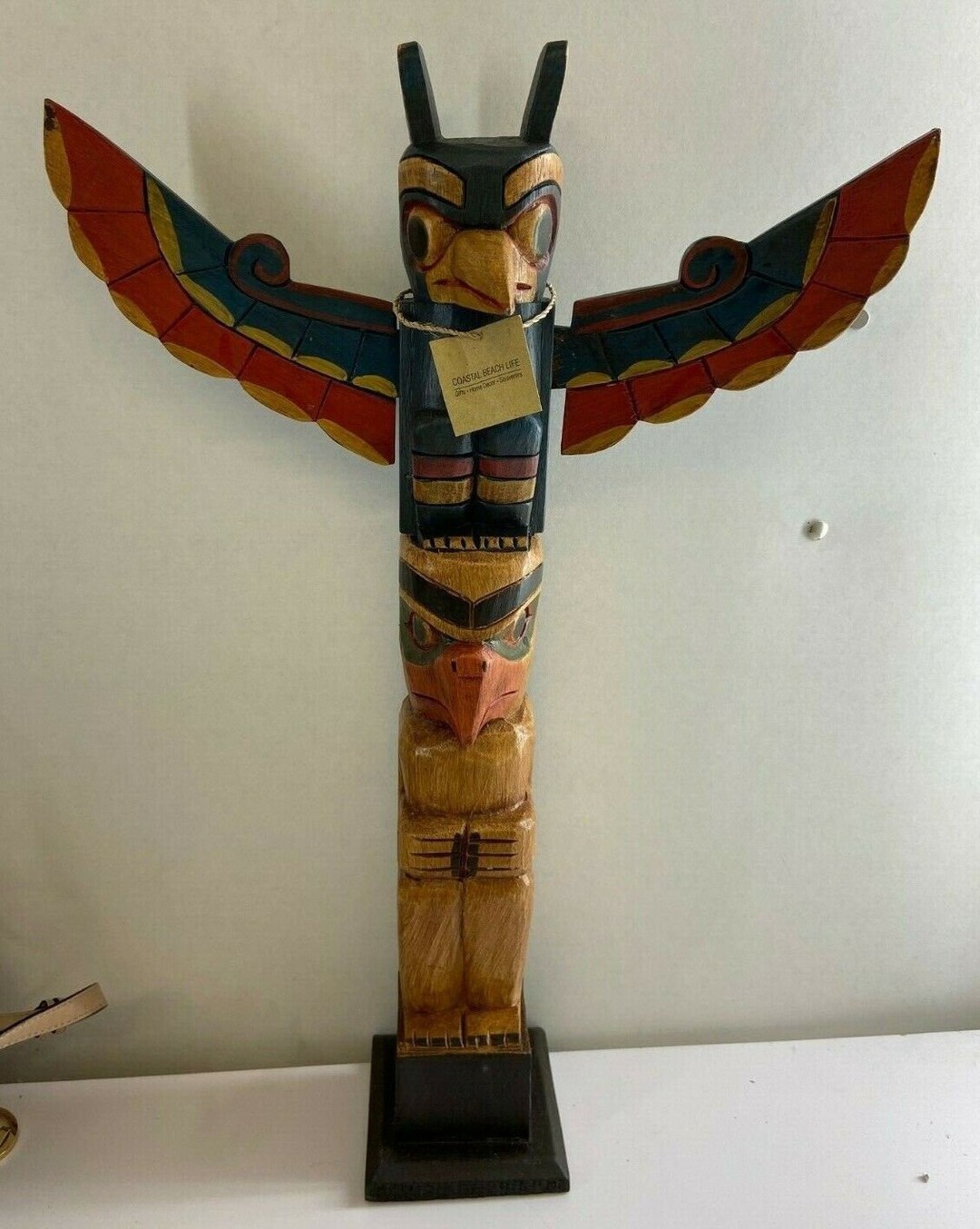 60cm,24 Inch,northwest Coast Style Wooden Totem Pole Hand-crafted ...
