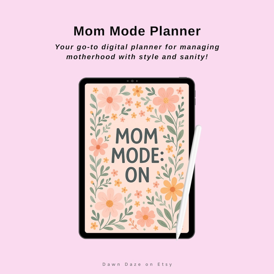 Digital Mom Planner 2025: Hyperlinked iPad Organizer (digital Download ...
