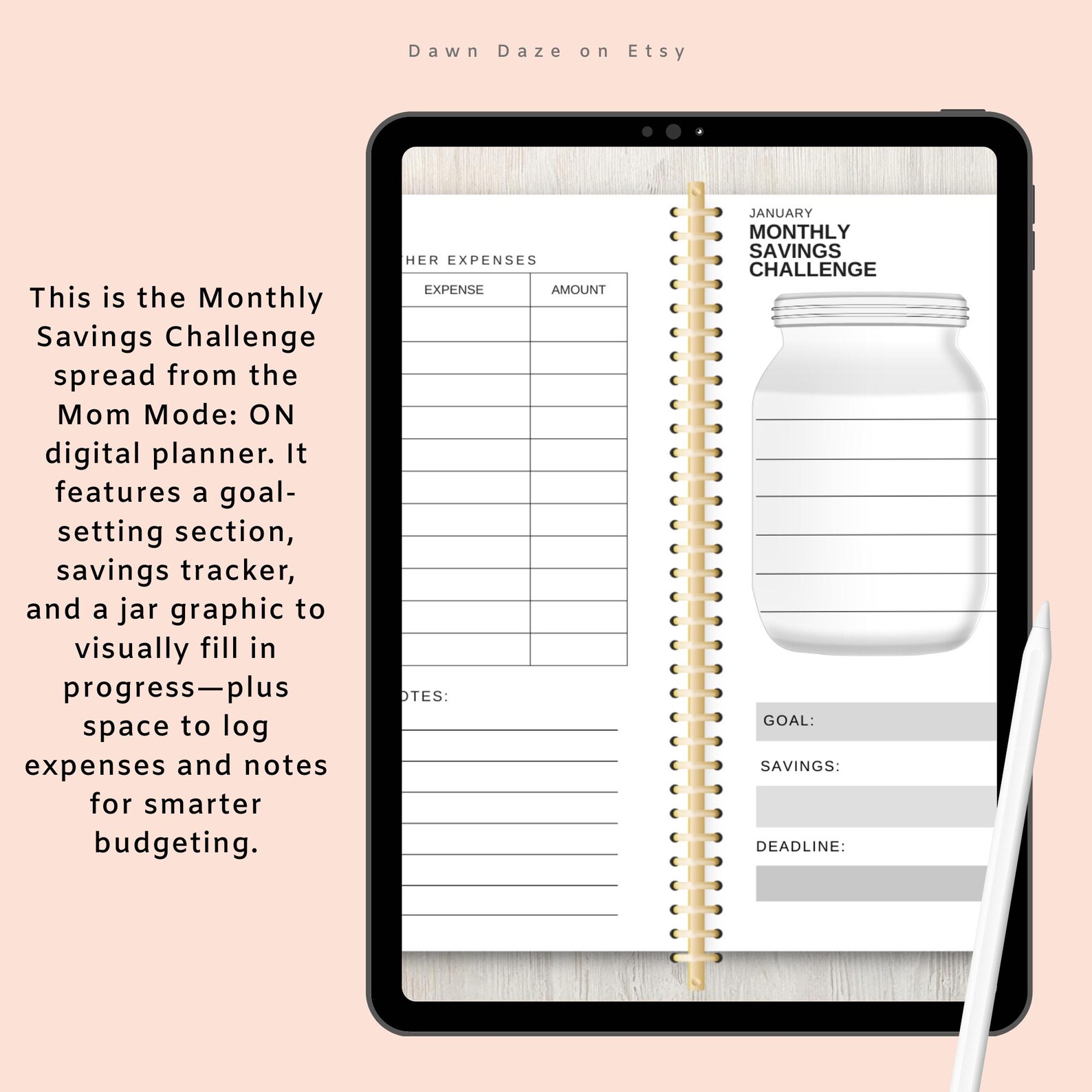 Digital Mom Planner 2025: Hyperlinked iPad Organizer (digital Download ...