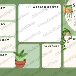 September 2022 Green Desktop Organizer - Etsy