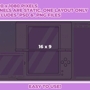 Cute Pastel Pink Twitch Overlay for DS Games - Etsy
